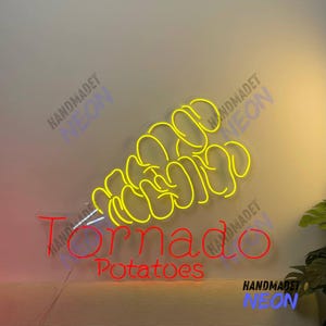 Tornado Potatoes Neon Sign, Tornado Potato Led Sign, Tornado Potato Led ...