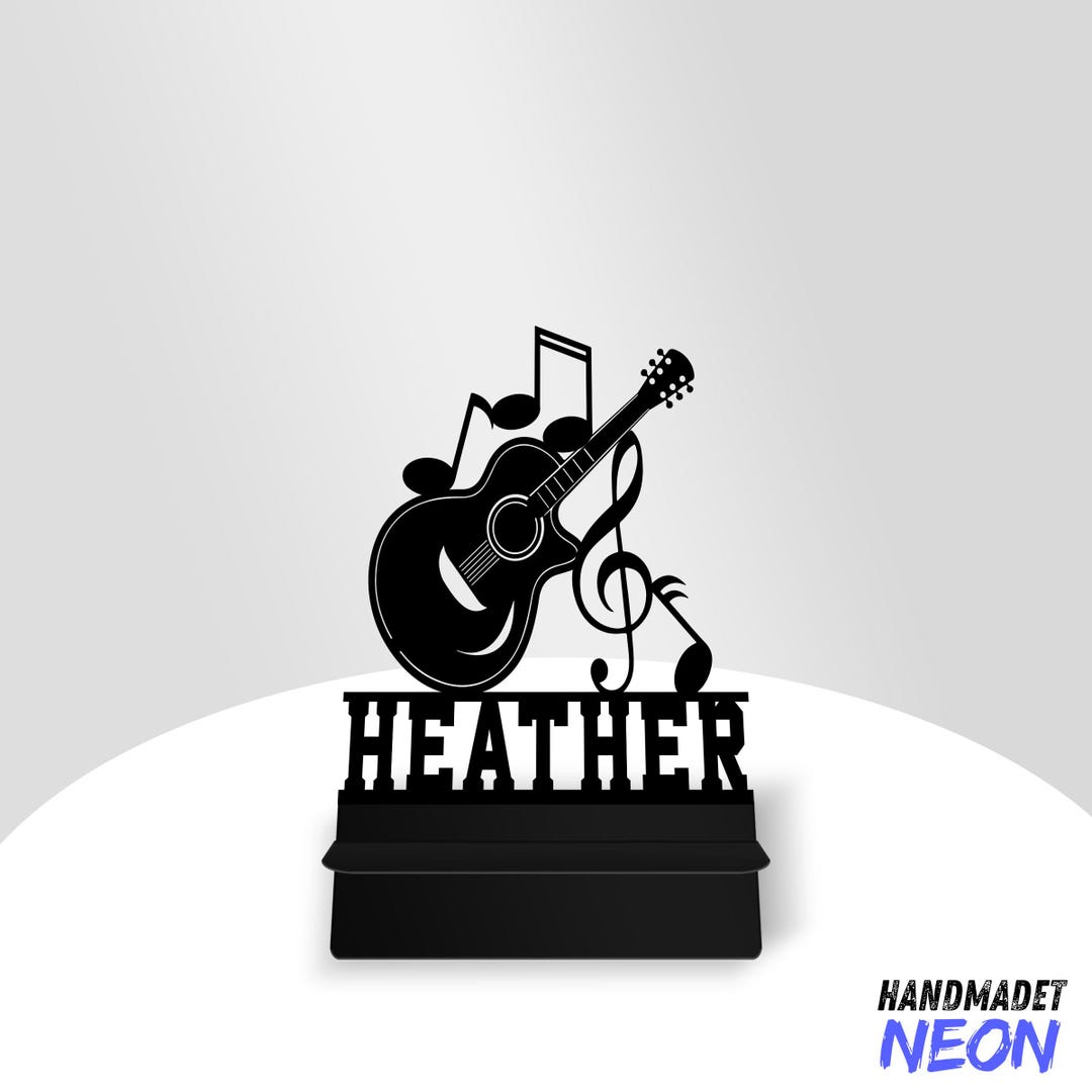 Custom Guitar Phone Stand, Music Note Phone Holder, Musical Tablet ...
