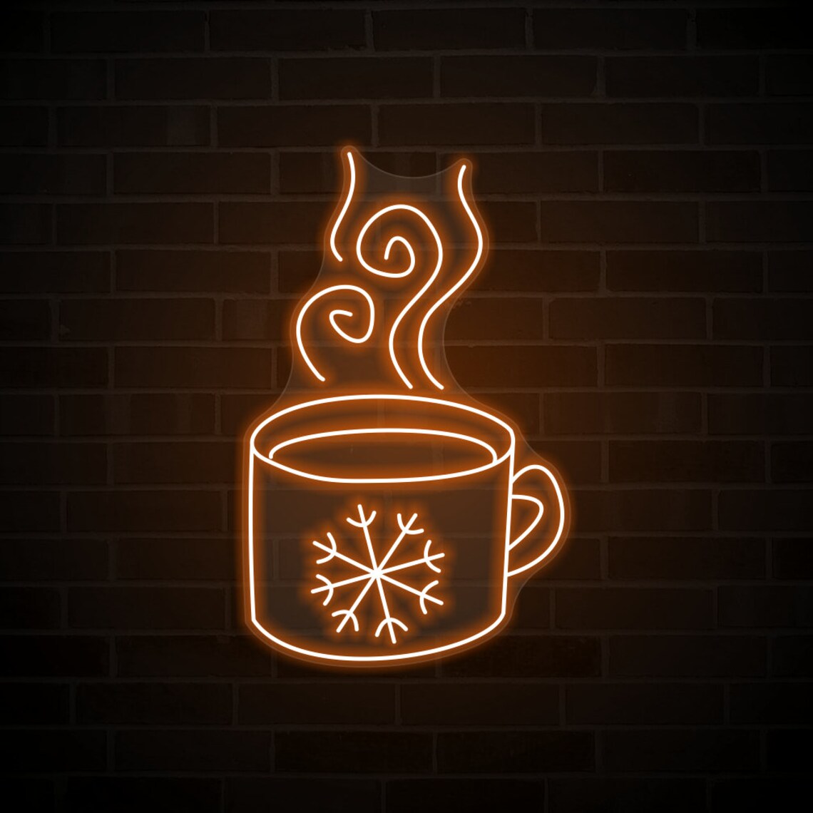 Hot Coffee Cup Neon Sign Coffee Bar Sign Neon Sign Light for - Etsy