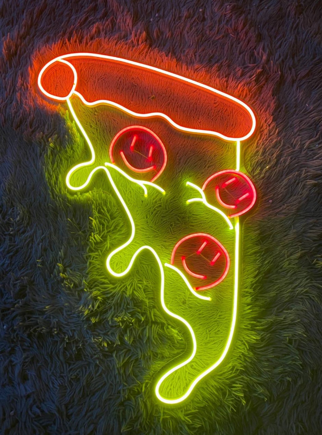 Pizza Slice Neon Sign, Pizza Slice Led Sign, Pizza Led Sign, Custom ...