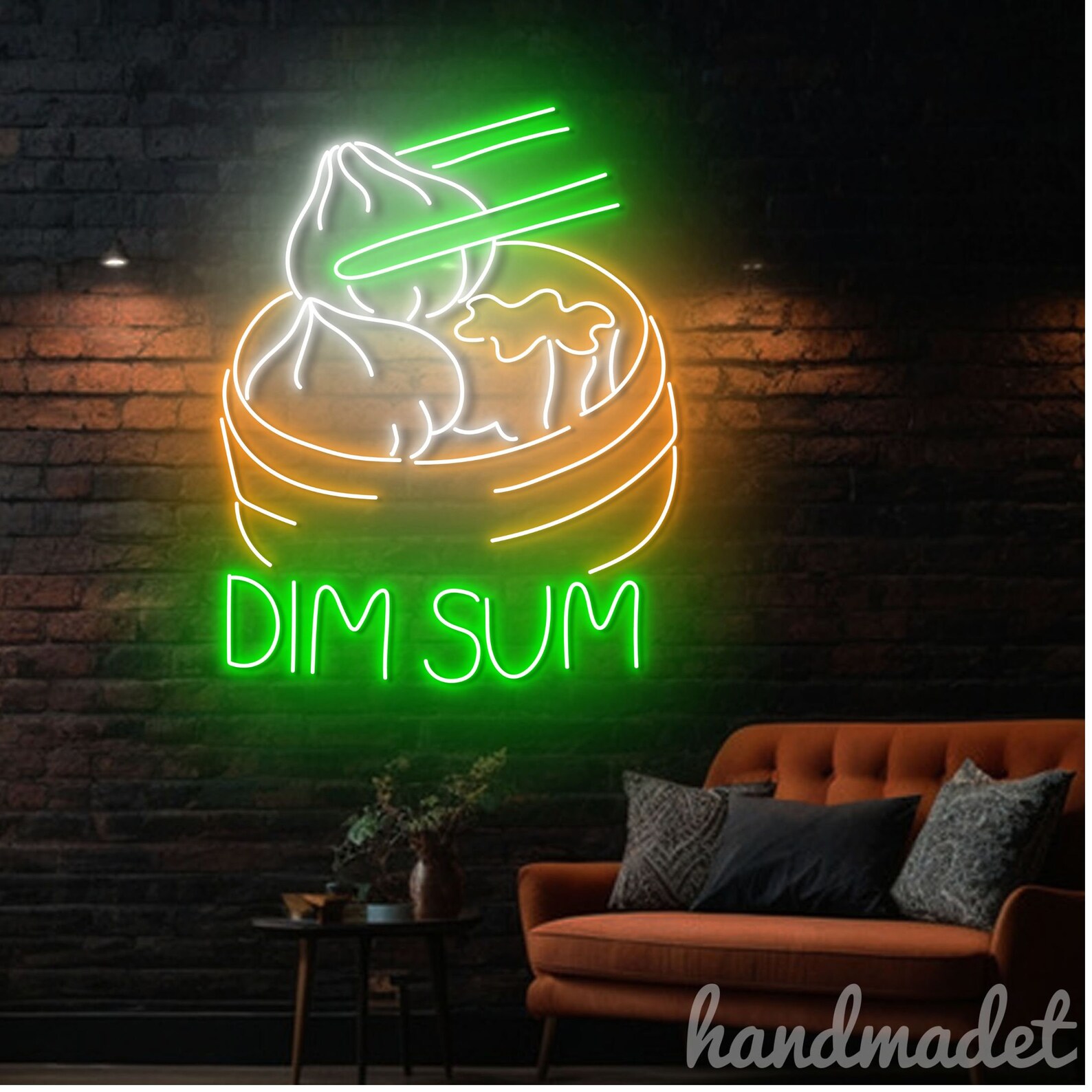 Dim Sum Neon Sign, Dim Sum Led Sign, Dim Sum Led Light, Chinese ...