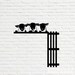 Personalized Lamb Sheep Door Corner Metal Wall Art, Custom Sheep Metal ...