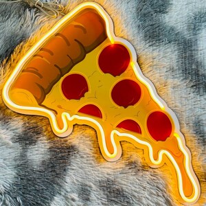 Pizza Led Sign, Pizza Neon Sign, Wall Decor, Pizza Art Sign, Home Decor ...
