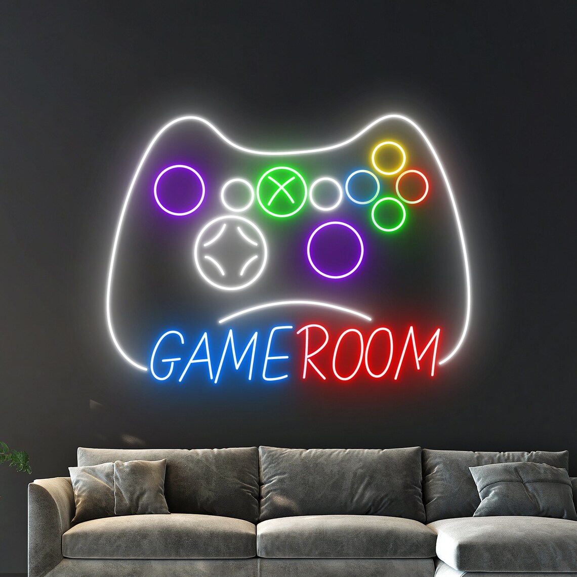 Game Room Led Neon Sign, LED Sign for Game Room Decoration, Wall Art ...