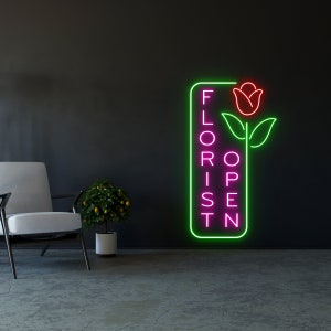 Florist Open Led Sign, Florist Open Led Lights, Florist Open Neon Sign ...