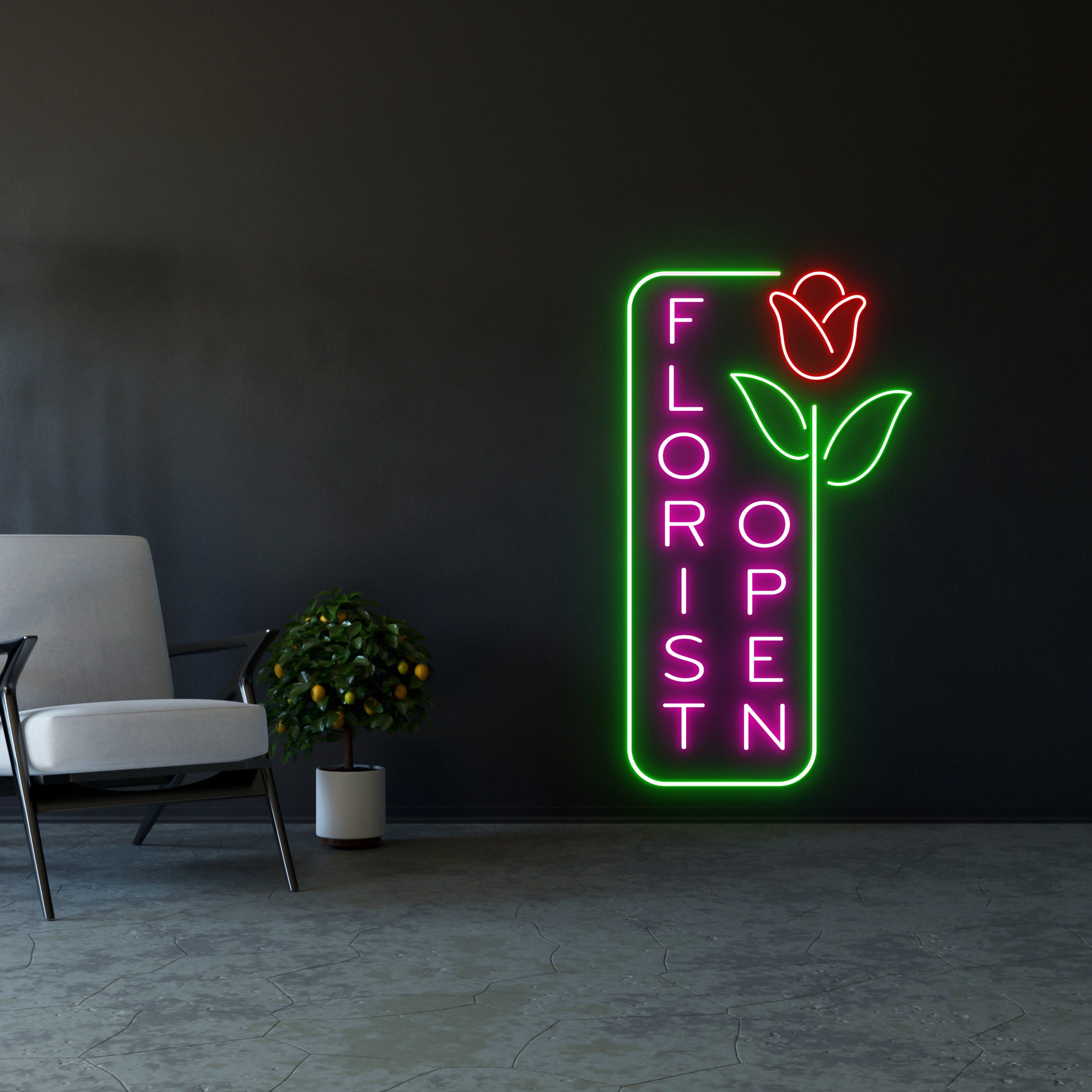 Florist Open Led Sign, Florist Open Led Lights, Florist Open Neon Sign ...