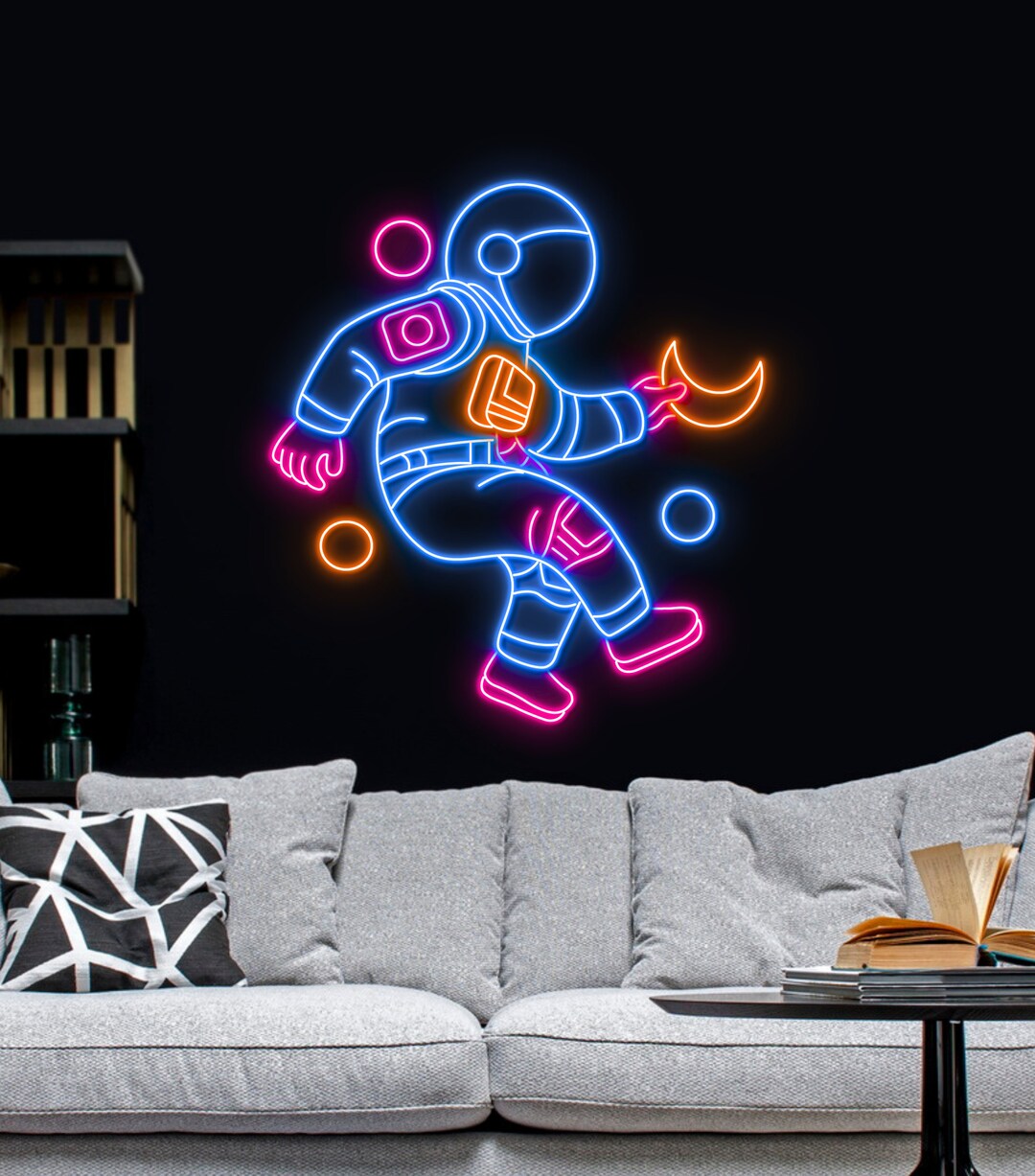 Astronaut Neon Sign, Christmas Led Sign, Wall Decor, Astronaut Led ...