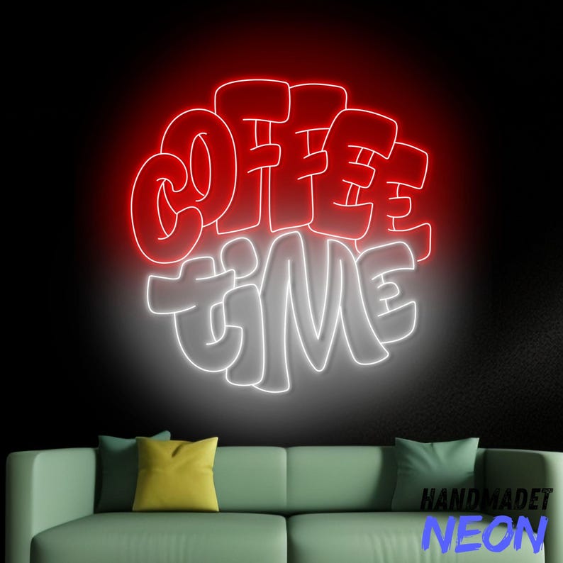 Coffee Time Neon Sign, Coffee Led Sign, Coffee Time Neon Light, Coffee ...