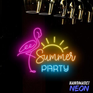Summer Party Neon Sign, Summer Wall Art Light, Home Wall Decor ...