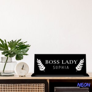 Custom Boss Metal Name Plate, Boss Name Plate Table Decor, Manager ...