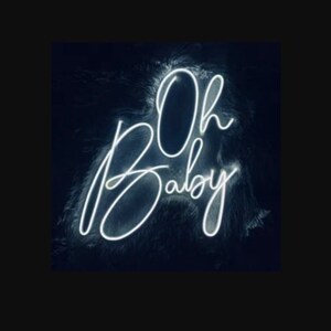 Oh Baby Neon Sign, Oh Baby Led Light, Oh Baby Led Sign, Custom Oh Baby ...