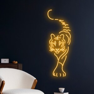 Tiger Neon Light, Tiger Led Sign, Tiger Neon Sign, Tiger Led Light ...