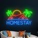 Homestay Neon Sign, Homestay Led Sign, Custom Homestay Travel Led Light ...