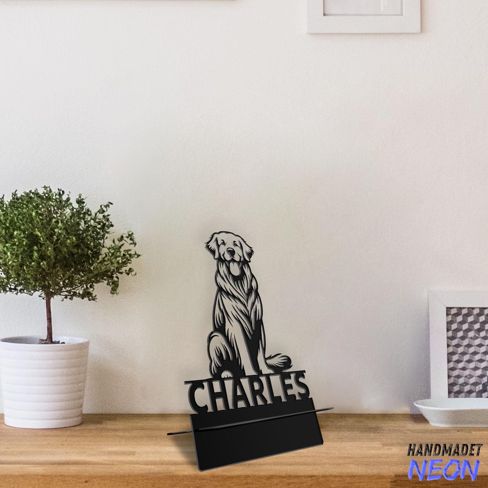 Custom Golden Retriever Dog Phone Stand, Dog Phone Holder, Dog Tablet ...