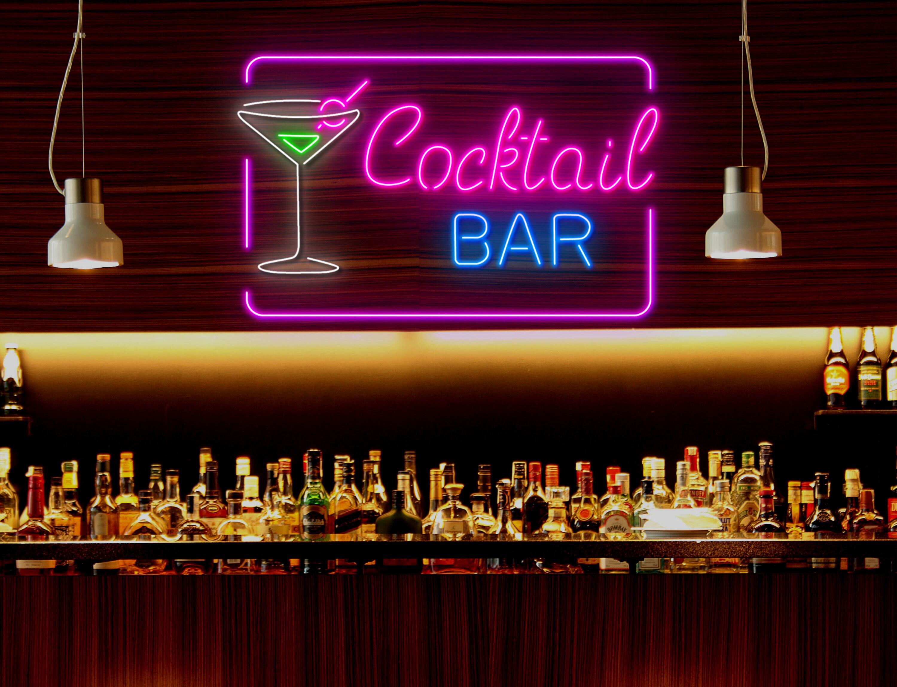 Business Decoration Custom Neon Bar Signs Cocktail Bar Neon - Etsy
