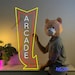 Arcade Led Neon Sign, Arcade Light Sign, Man Cave Neon Sign, Arrow Open ...