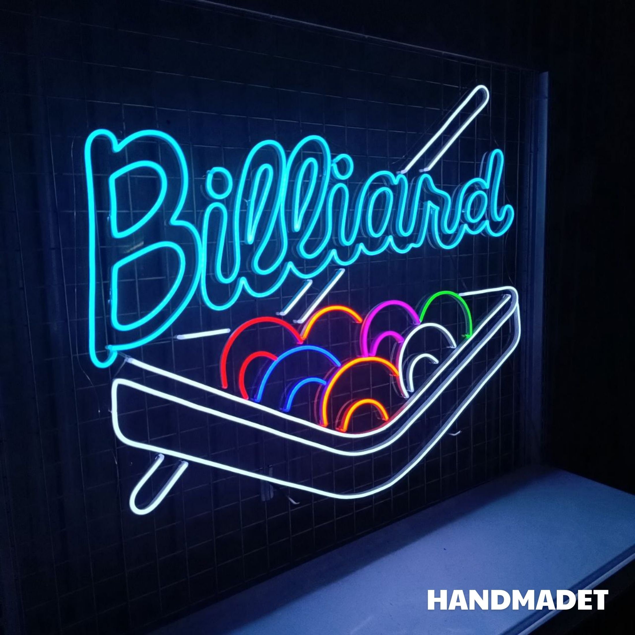 Billiard Neon Sign, Billiard Ball Neon Light, Billiard Pool Neon Light ...