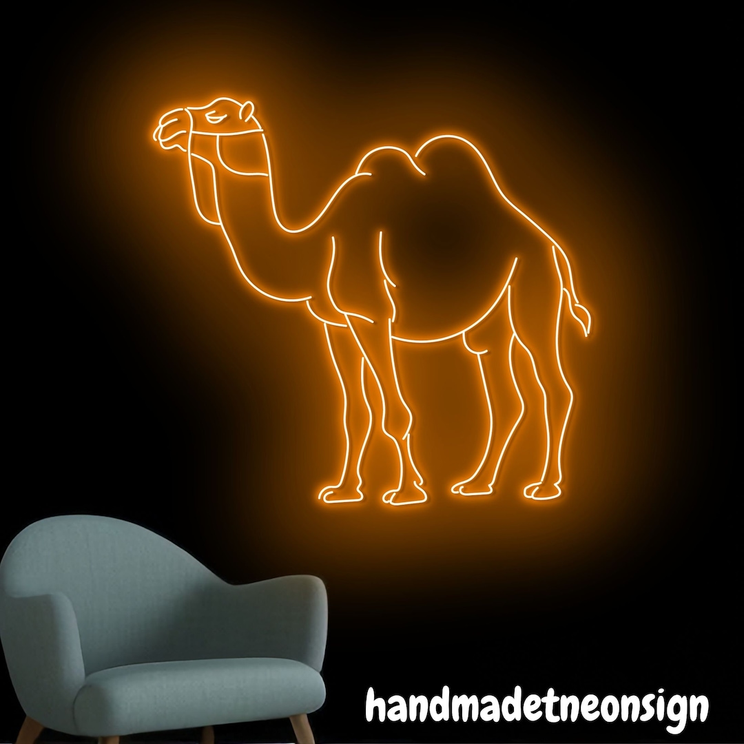 Camel Neon Sign, Camel Led Sign, Camel Neon Light, Custom Camel Led ...