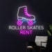 Roller Skate Rent Neon Sign, Rolling Skate Led Sign, Roller Skate Shoes ...