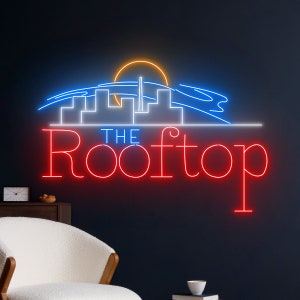The Rooftop Led Sign, the Rooftop Neon Light, the Rooftop Neon Sign ...