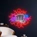 Smash Punch Barber Neon Sign, Barber Led Sign, Hair Studio Led Light ...
