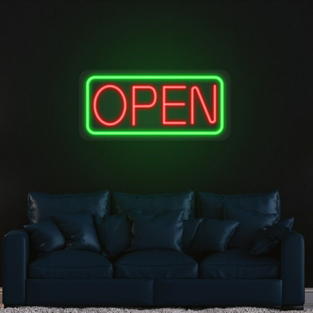 Open Led Sign, Open Led Sign, Wall Decor, Bar Neon Sign, Custom Neon ...