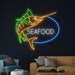 Seafood Atlantic Blue Marlin Fish Neon Sign, Marlin Fish Led Sign ...