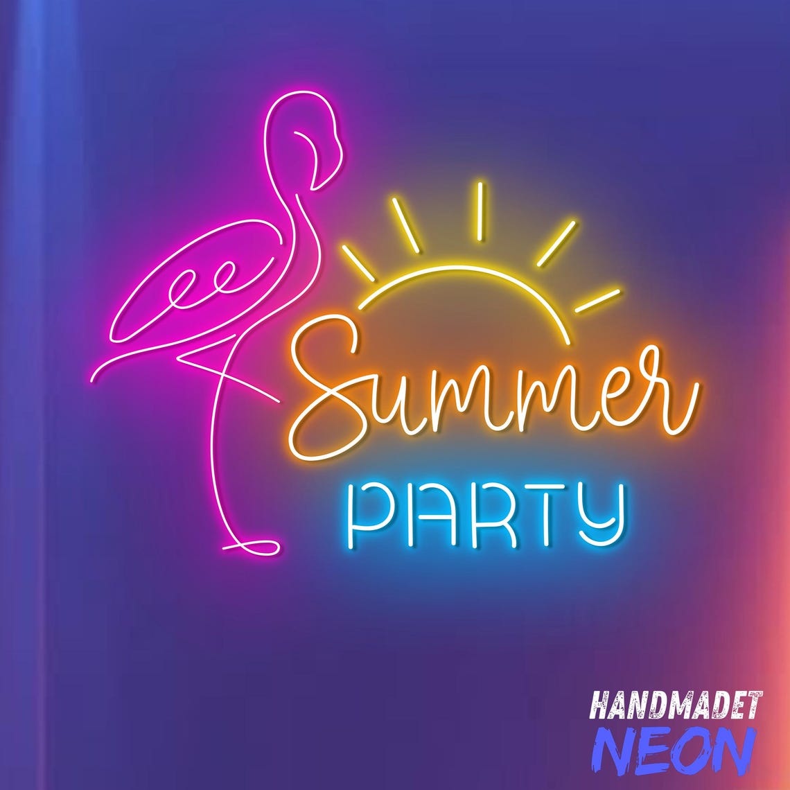 Summer Party Neon Sign, Summer Wall Art Light, Home Wall Decor ...
