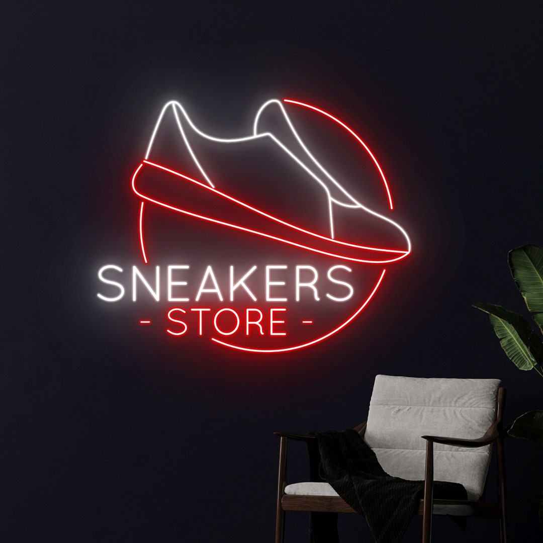 Sneakers Store Neon Sign, Shoes Shop Neon Light, Sport Shoes Led Sign ...