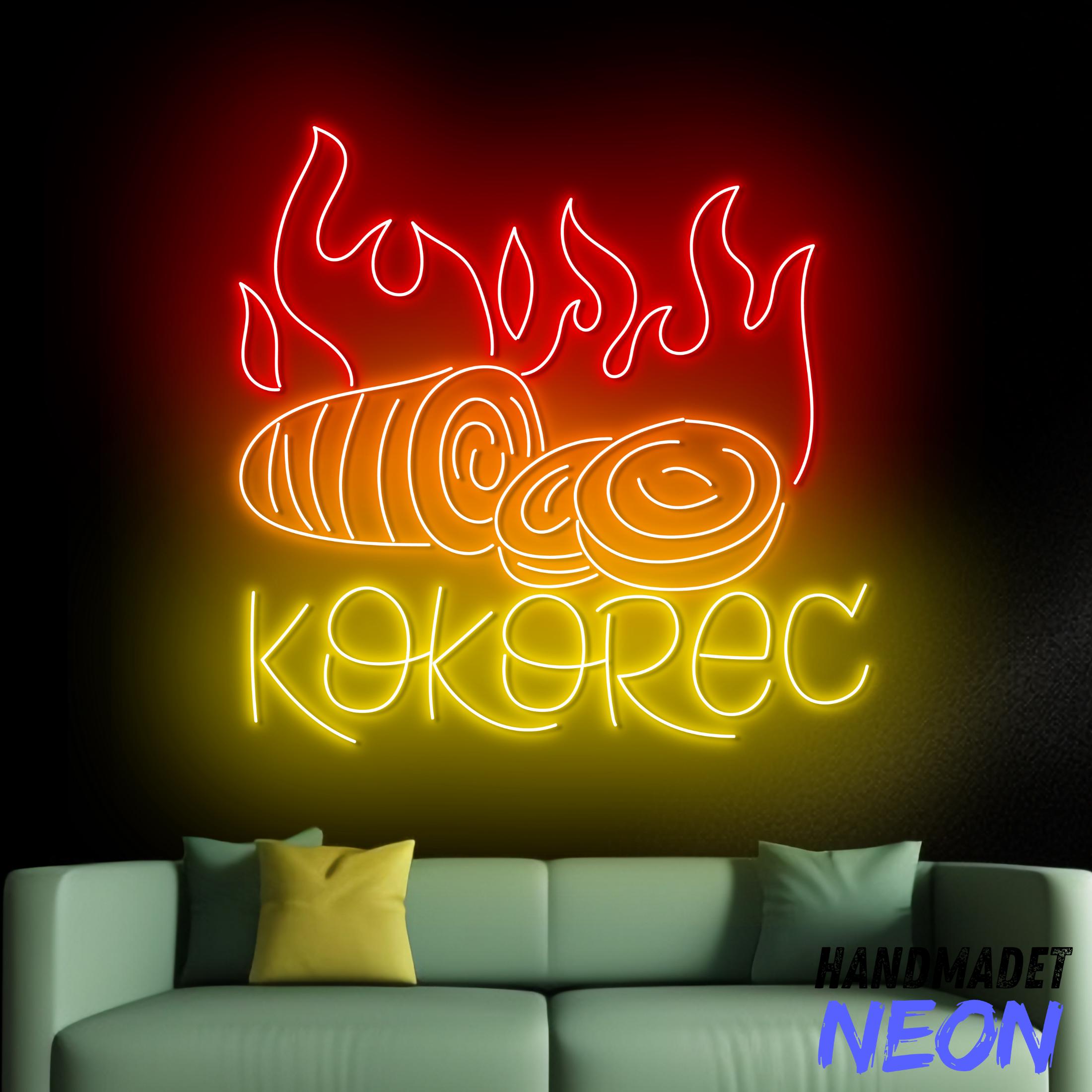 Kokorec Neon Sign, Kokoretsi Led Sign, Balkans and Anatolia Food Led ...