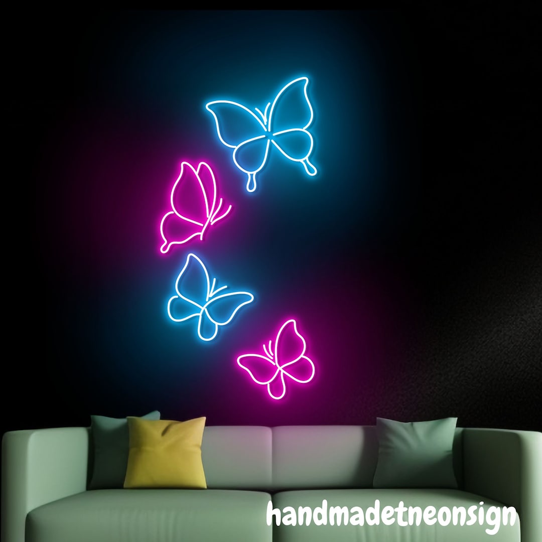 Butterfly Neon Sign, Butterflies Led Sign, Butterfly Led Light ...
