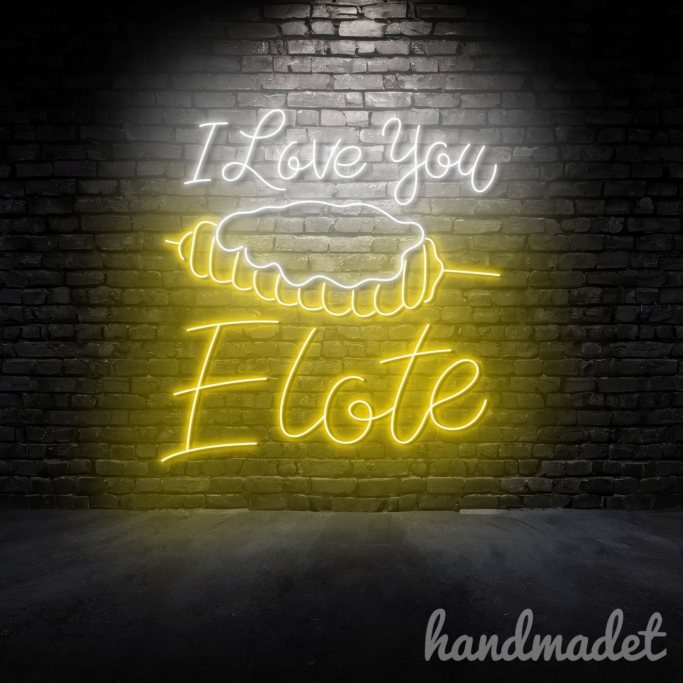 I Love You Elote Neon Sign, Elote Led Sign, Elote Led Light, Elote Neon ...