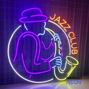 Jazz Club Led Sign, Jazz Club Led Lights, Jazz Neon Sign, Custom Neon ...