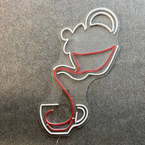 Tea Neon Sign, Tea Cup Neon Light, Tea Pot LED Light, Drinking Led Sign ...