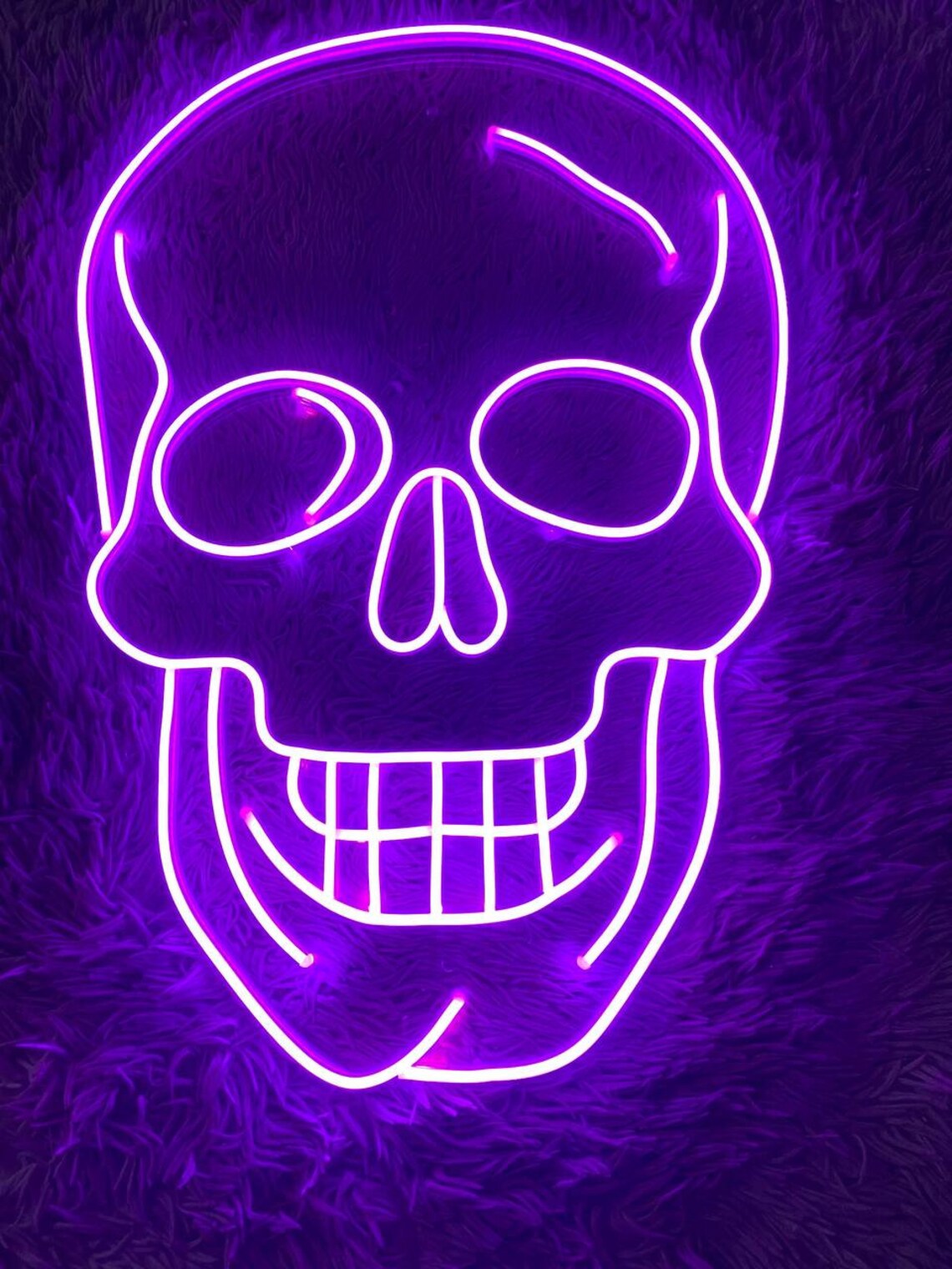 Skull Led Sign Skull Halloween Led Sign Wall Decor Bar Neon - Etsy