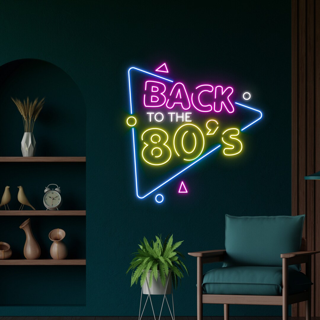 Back to the 80s Neon Led Sign, Retro Neon Sign, Back to the 80s Led ...