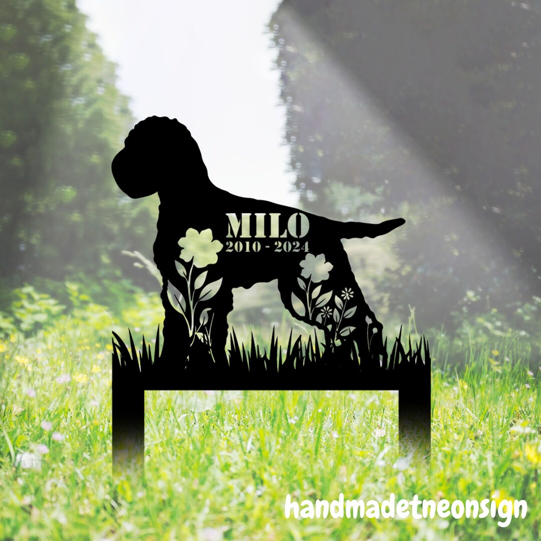 Custom Lagotto Romagnolo Dog Memorial Stake, Dog Metal Stakes Sign, Dog ...