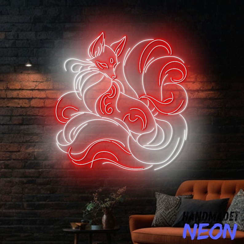 Fox Neon Sign, Fox Led Sign, Fox Animal Neon Light, Fox Led Light, Fox ...