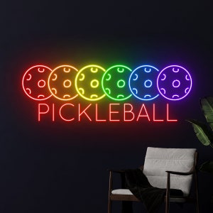 Pickleball Neon Sign, Pickleball Neon Light, Pickleball LED Light ...