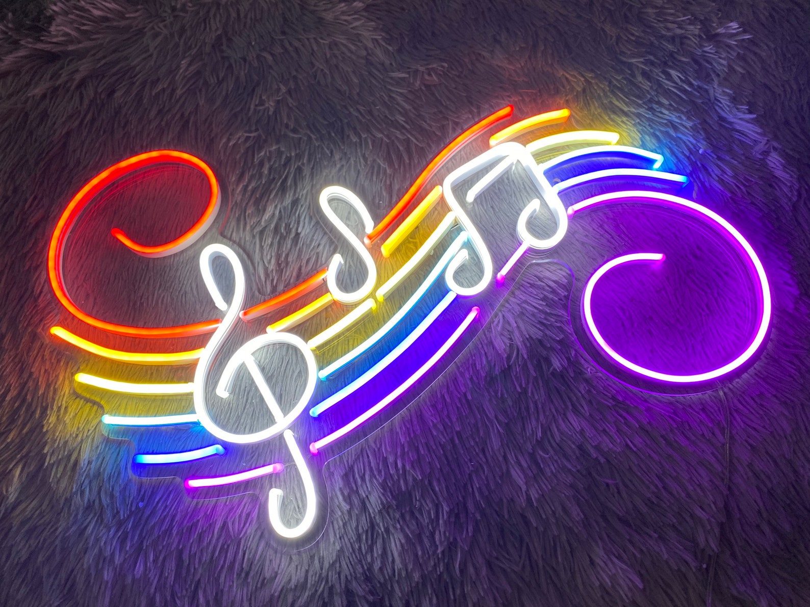 Music Led Sign Music Neon Sign Wall Decor Music Led Light - Etsy