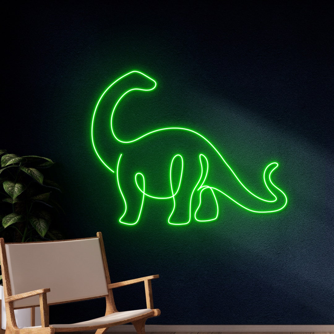 Dinosaur Neon Light, Dinosaur Led Light, Jurassic Park Led Sign ...