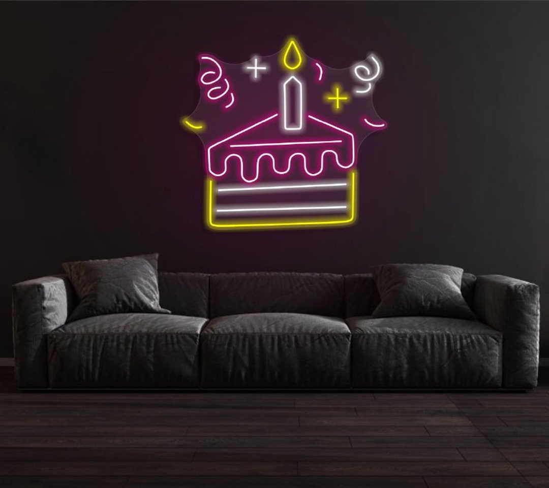 Cake Neon Sign Cake Led Neon Sweet Shop Led Light Custom - Etsy