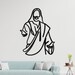 Personalized Jesus Line Art Wall Sign, God Wall Sign, Lord Metal Wall ...