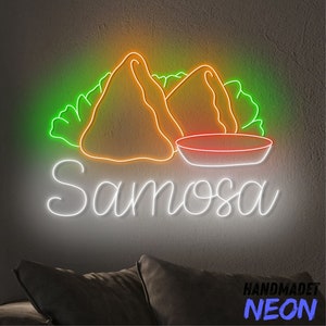 Samosa Neon Sign, Samosa India Led Sign, Samosa Led Light, Samosa India ...