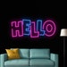 Hello Neon Sign, Hello Open Led Sign, Hello Welcome Led Light, Custom ...
