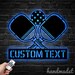 Custom Pickle Ball Metal Wall Art LED Light - Personalized Pickleball ...