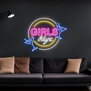 Girl Night Neon Sign, Party Night Bar Neon Sign, Girl Night Led Light ...