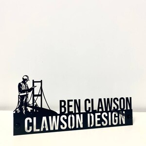 Custom Bridge Engineer Desk Name Plate, Engineer Metal Nameplate for ...