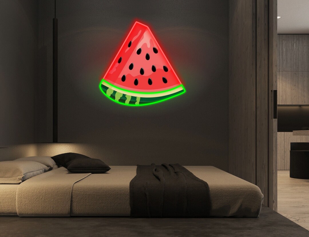 Watermelon Acrylic Neon Led Sign Food Neon Sign Custom Neon Sign Neon ...