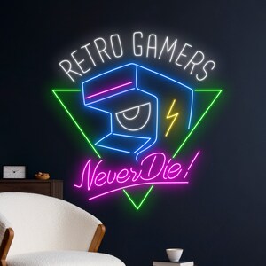 Arcade Game Machine Neon Sign, Game Machine Led Sign, Arcade Led Light ...